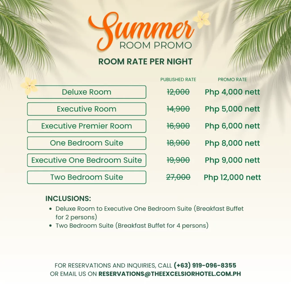 Function Room For Rent Manila | The Excelsior Hotel